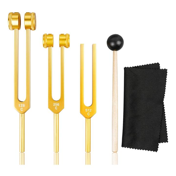 Tuning Fork Set (128Hz, 256Hz, 512Hz) Tuning Forks for Healing Chakra for Healing, Sound Therapy ...