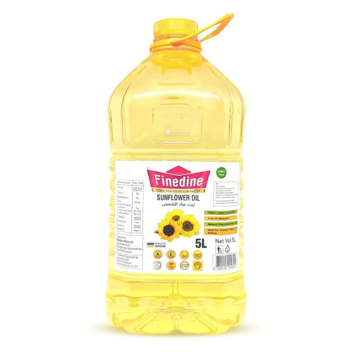 Fine Dine Sunflower Oil-5 Littre | Daraz.com.bd
