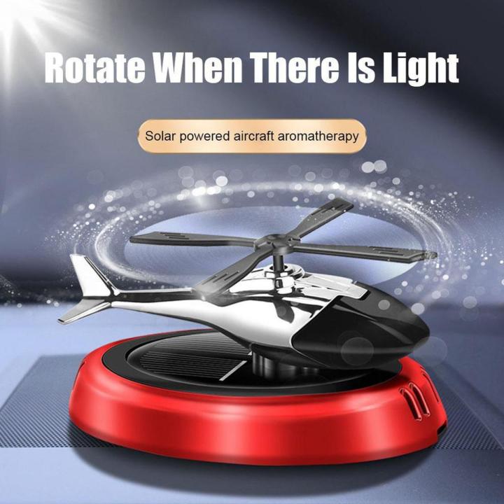 Solar Helicopter Air Freshener Car Aircraft Aromatherapy Diffuser ...
