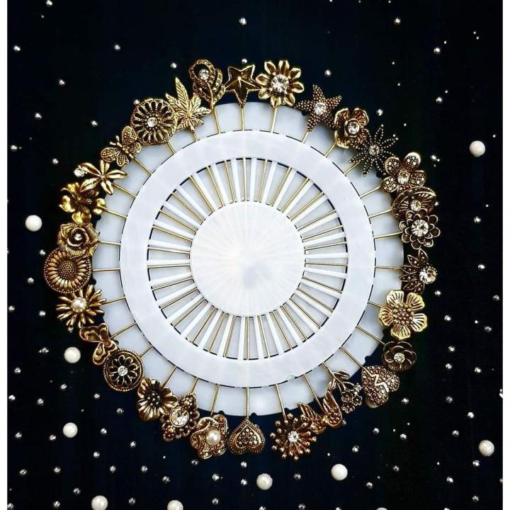 5 PCS Metal Hijab Pin for Women ( GOLDEN ) | Daraz.com.bd