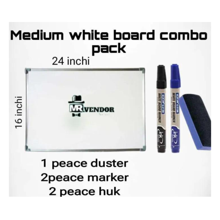 Medium white board combo pack for all kinds of students and teachers ...