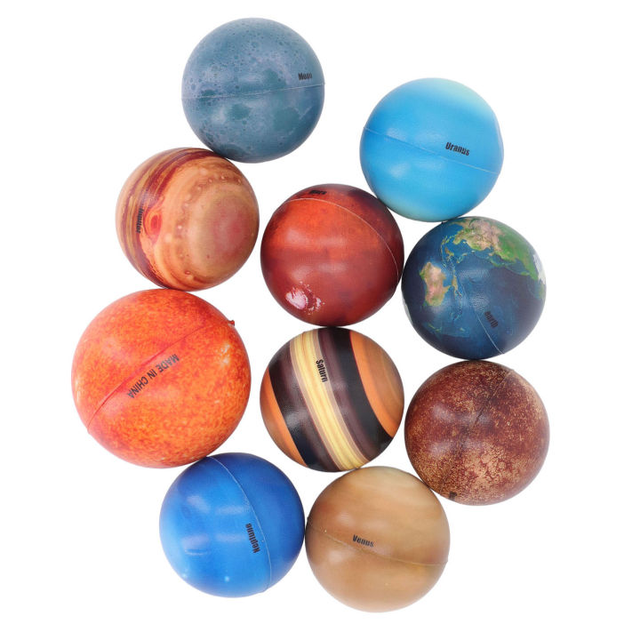 10pcs Space Solar System Planets Toys Stress Relief Hand Squeeze ...