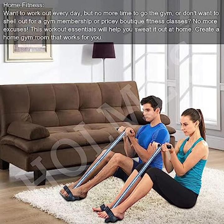 HOLME'S Elastic Sit Up Pull Rope Spring Tension Foot Pedal Abdomen Leg ...