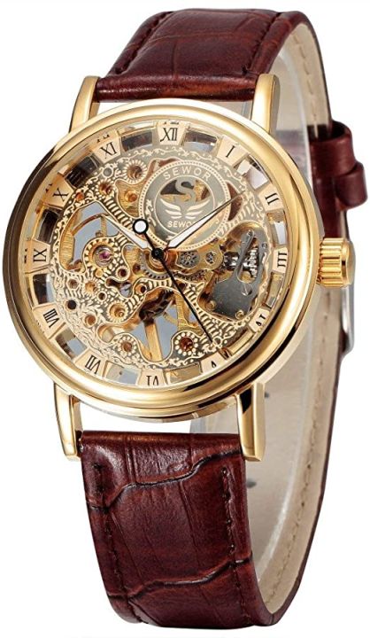 MB6 Wrm10-Pu Jali Leather Hand Watch for Men | Daraz.com.bd