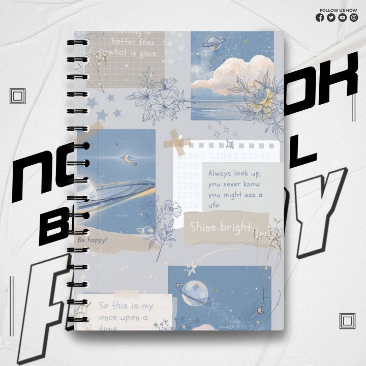 Notebook Aesthetic Shine Bright Journal Theme Design Edition 2O Rise360 ...