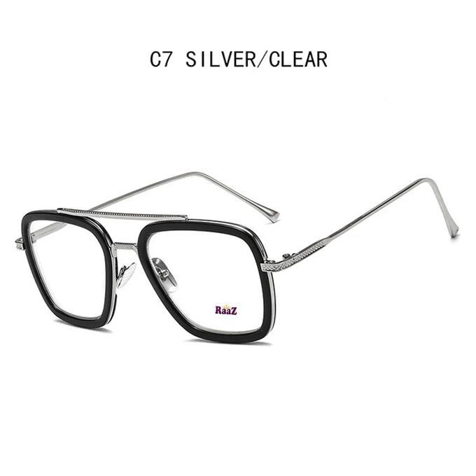 Silver Tony Stark Iron Man Endgame Cutout Glasses For Men | Daraz.com.bd