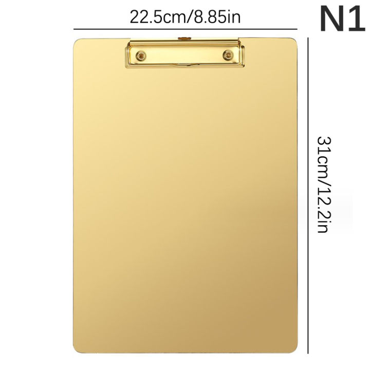 Metal Clip Board Folder Multifunctional A4 Writing Clips Board Clamp ...