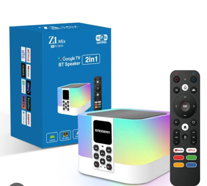 Z1 MIX 2IN1 4K TV BOX WITH BT SPEAKER | Daraz.com.bd