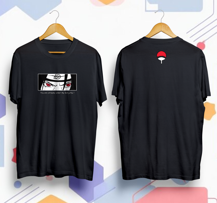 Cotton T-Shirt, Anime T-Shirt, Naruto, Itachi Uchiha logo | Daraz.com.bd