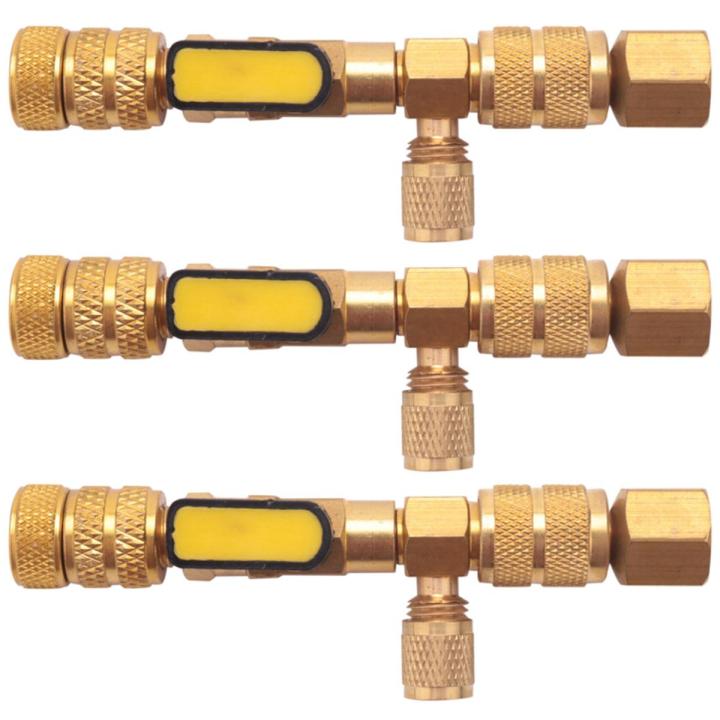JOUYI 3X R410A R22 Dual Size SAE Port HVAC Valve Core Removal Installer ...