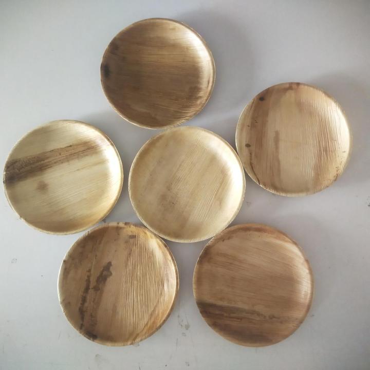 Shupari Patar Round Platter (10 Inch, 6 Pcs) Without Painting - Elevate ...