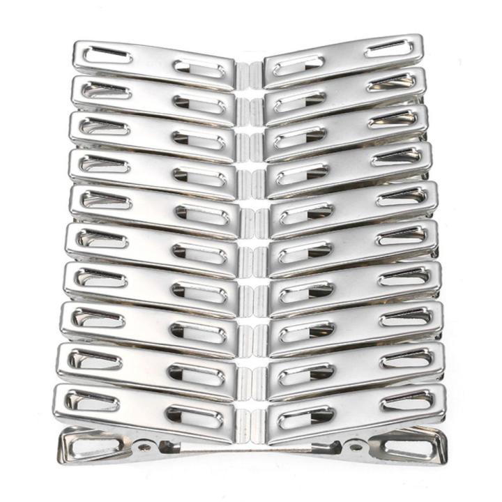 China Stainless Steel Cloth Drying SS Clips - 20 pcs set | Daraz.com.bd