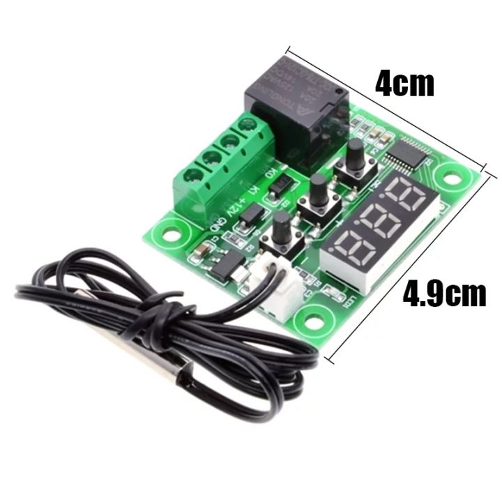 W1209 LED Digital Thermostat Temperature Control Thermometer Thermo Controller Switch Module DC ...