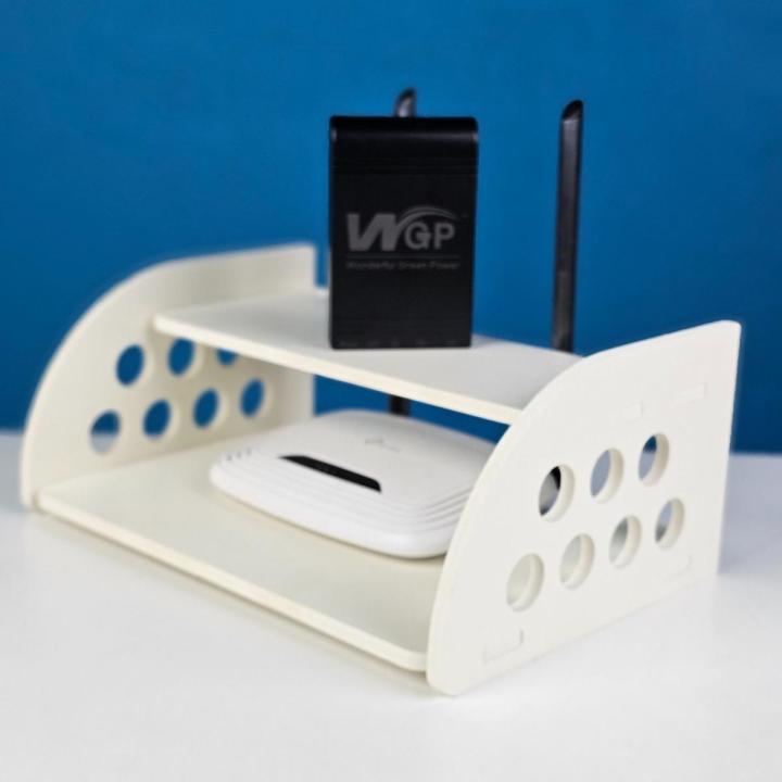 Router Stand – Round Cut New Design – White Color | Daraz.com.bd