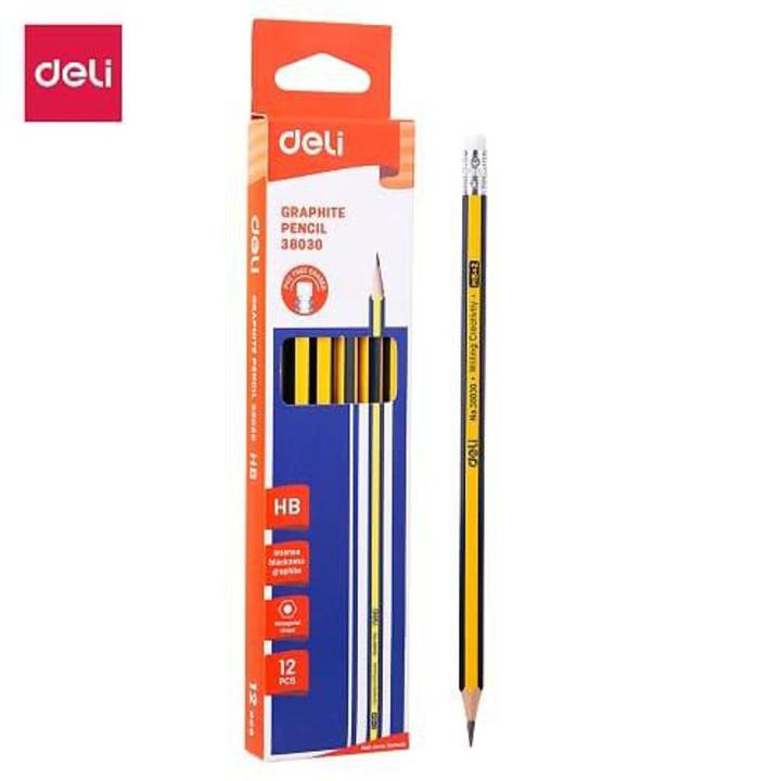 Deli E38030 HB Pencil 12 pcs | Daraz.com.bd