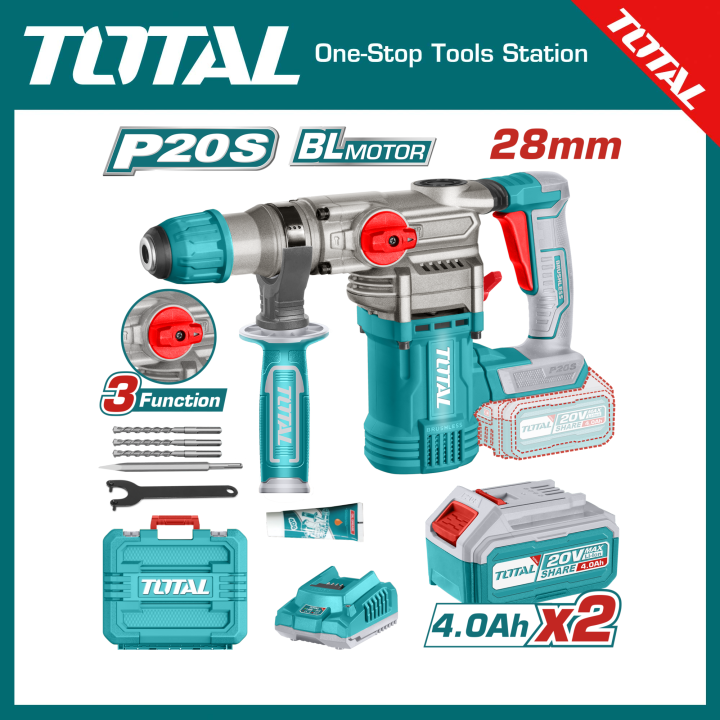 TOTAL TRHLI202882 Lithium-Ion rotary hammer | Daraz.com.bd