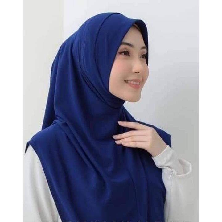 Plain Ready Hijab for Women Royal blue Color Hijab for Muslim Women ...