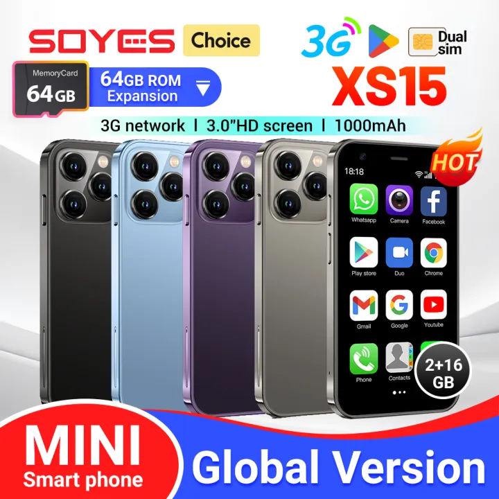 SOYES XS15 Mini Android8.1 Smart Phone 3.0 Inch Display 2GB RAM 16GB ...