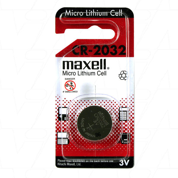 Maxell CR 2032 Lithium Battery 3V for CMOS BIOS Motherboard -1pcs ...