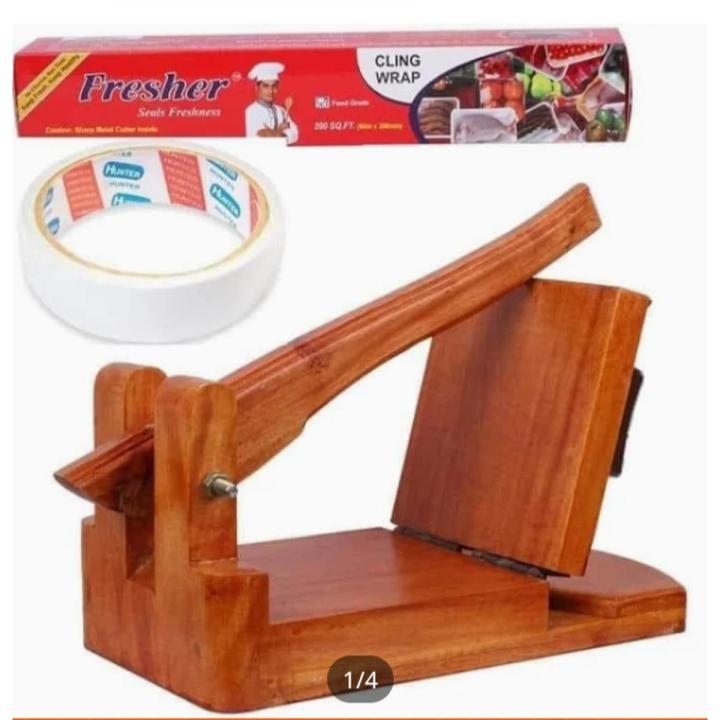 Wooden Square Easy Roti Maker With Roti Paper And Both Side Tape ...