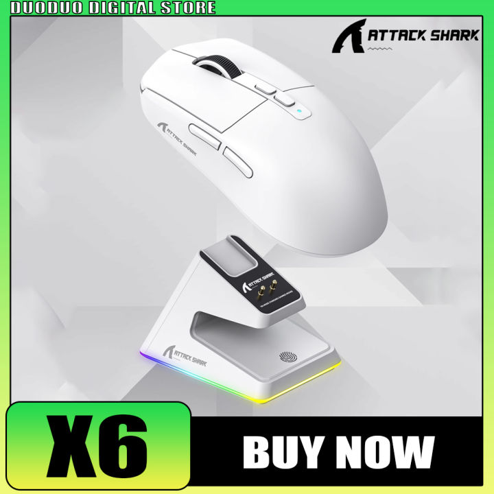 Attack Shark X6 X3 Wireless Mouse Three Mode Lightweight RGB Charging ...