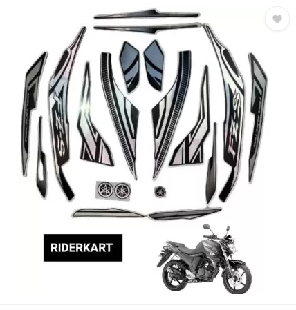 India Original Quality Full Body Sticker For Yamaha FZS Dark Night ...