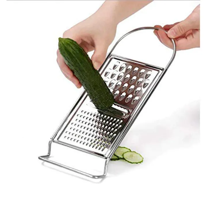 Kitchen 3 Way Flat Grater - Stainless Steel - Razor Sharp Teeth - Fruit ...