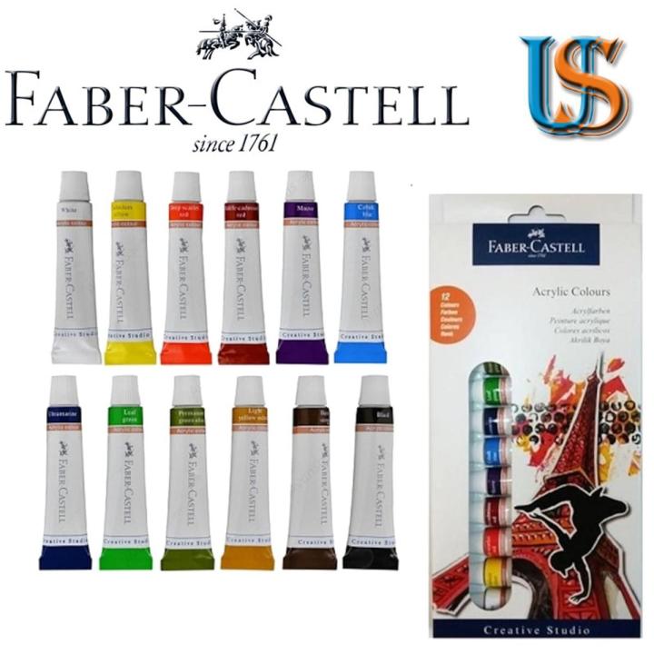 Faber Castle Acrylic colour 12| Acrylic colour Faber Castle | | Daraz ...