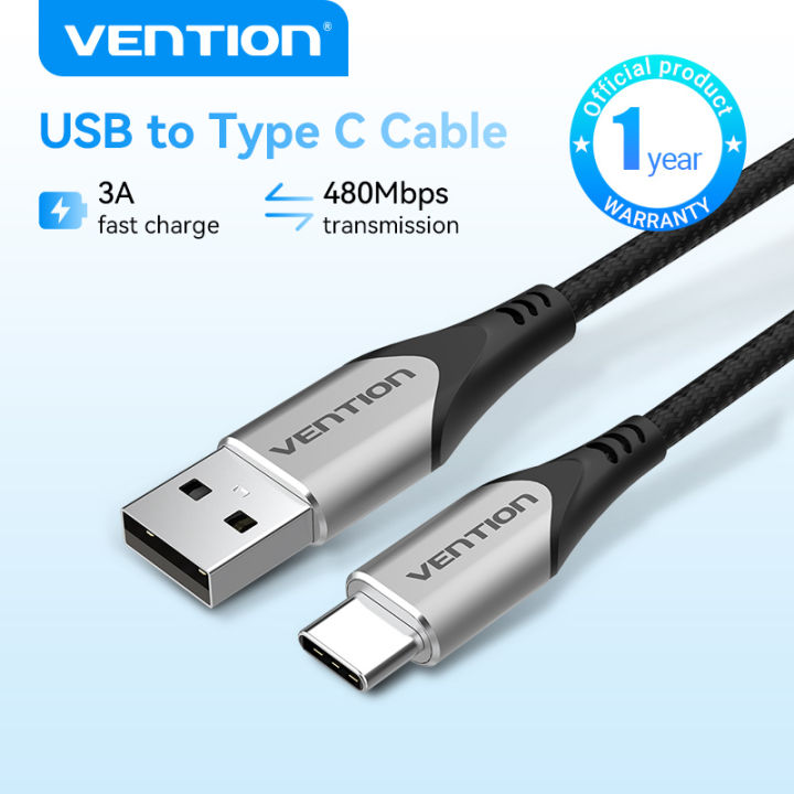 Vention USB Type C Cable 3A USB A to C Charger Date Wire Fast Charging ...