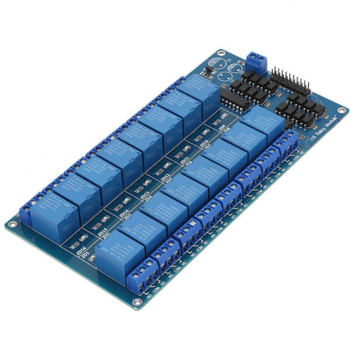 Relay Module 16-channel DC 5V 250V 10A 30V Control Board with ...