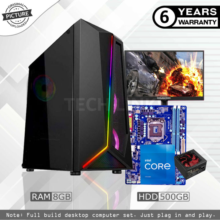Intel Dual Core RAM 8GB HDD 500GB Intel HD Graphics 'Monitor 17 inch ...
