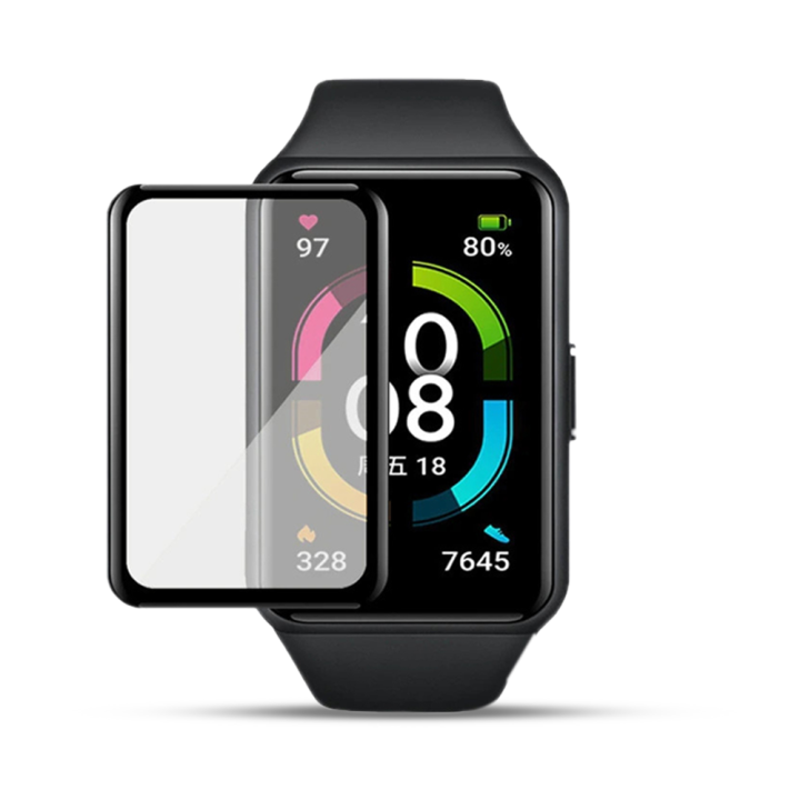 Huawei Honor band 6 Smart Watch Screen Protector Glass, Anti-Scratch ...