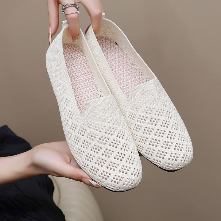 Summer New Old Beijing Cloth Shoes Women's Breathable Comfortable Mom ...