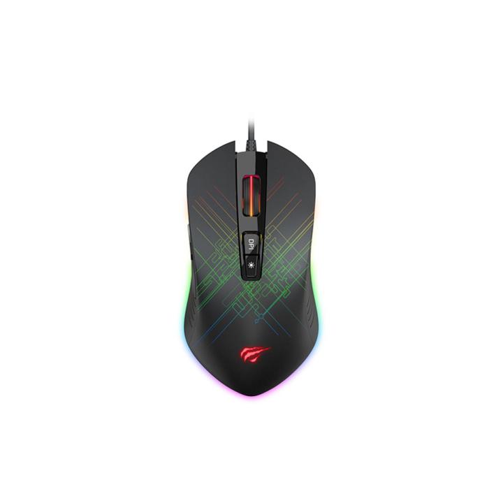 Havit MS1019 RGB Backlit Programmable Gaming Mouse-2021 -Mouse Pad | Daraz.com.bd