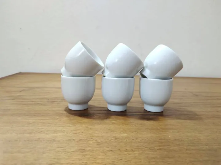 6 Pcs Tequila Shot Glasses. White Shot Glasses/Cup for Mezcal or ...