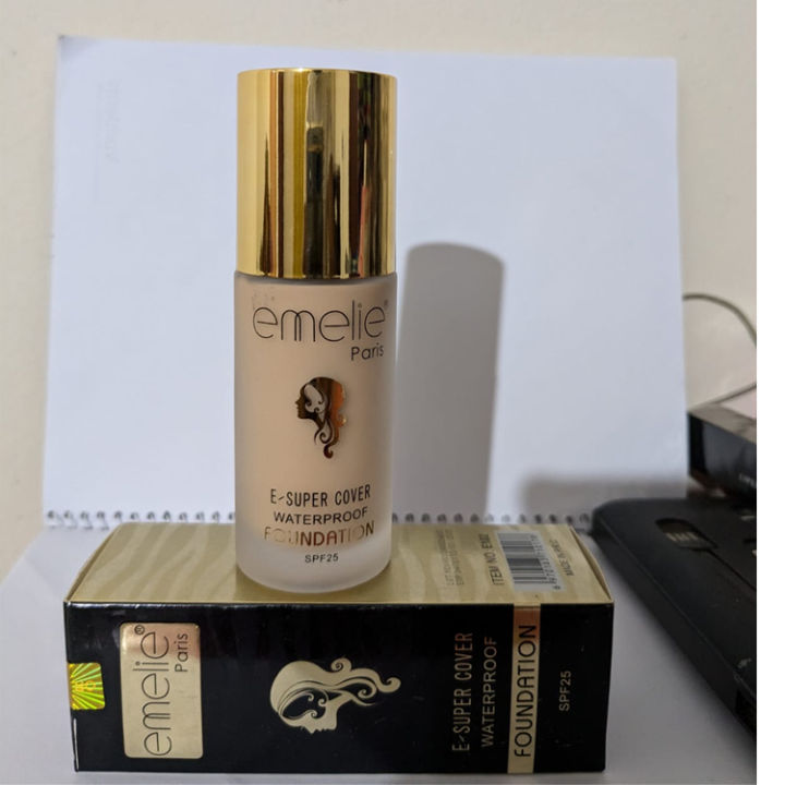 Emelie Paris E Super Cover Waterproof Foundation | Daraz.com.bd
