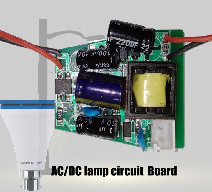 Ac Dc Rechargeable Light Circuit board 220v 5v | Daraz.com.bd