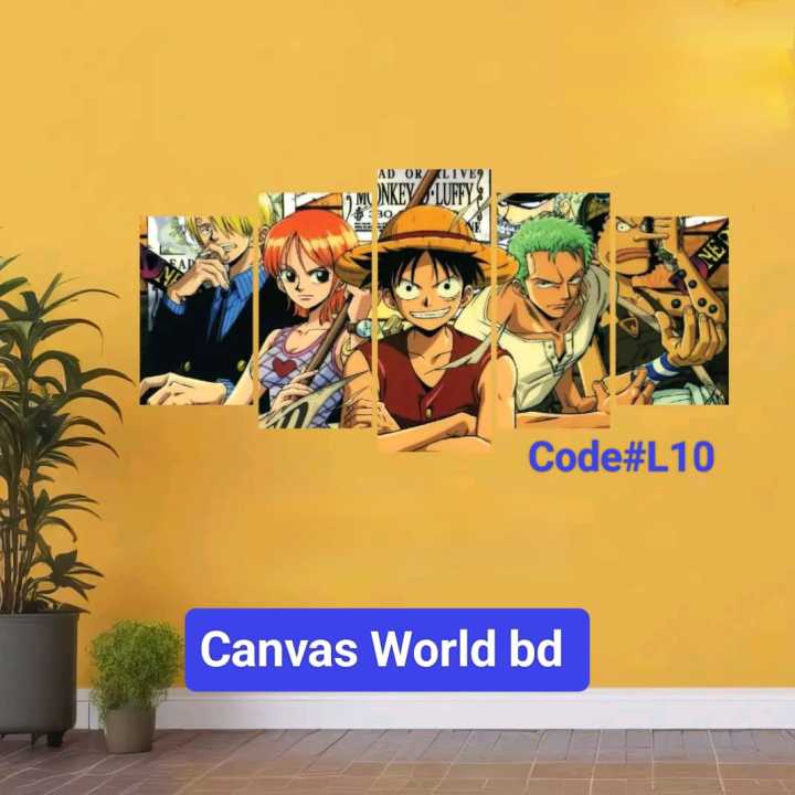 5Pcs In 1 Set Wall Canvas printing | Daraz.com.bd