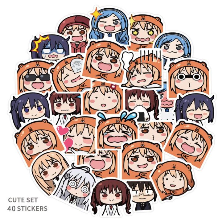 【happy one】Himouto! Umaru-chan Stickers Umaru Waterproof Sticker Umaru ...