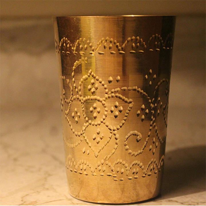 Pitol Glass/Pitoler Glass - Pitol Simple Nakshi Glass/Brass Metal Glass ...