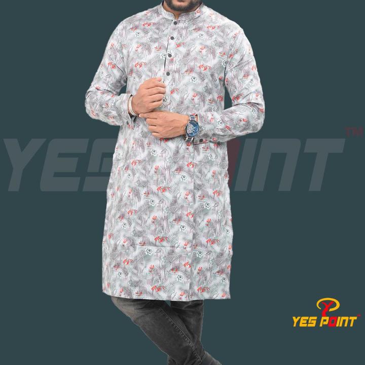 Yes Point's Exclusive Premium Quality Print Panjabi For Men | Daraz.com.bd