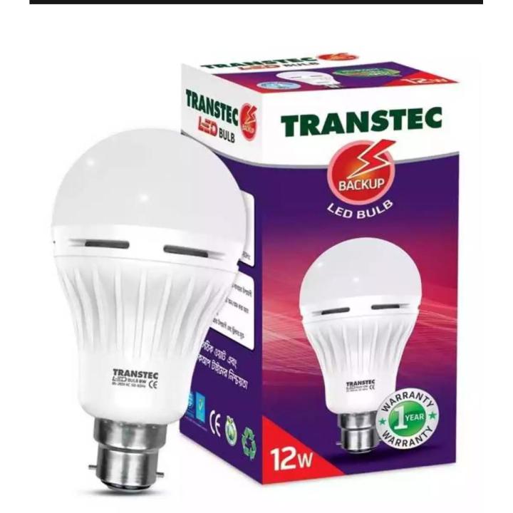 12w Transtec Emergency backup led bulb pin type | Daraz.com.bd