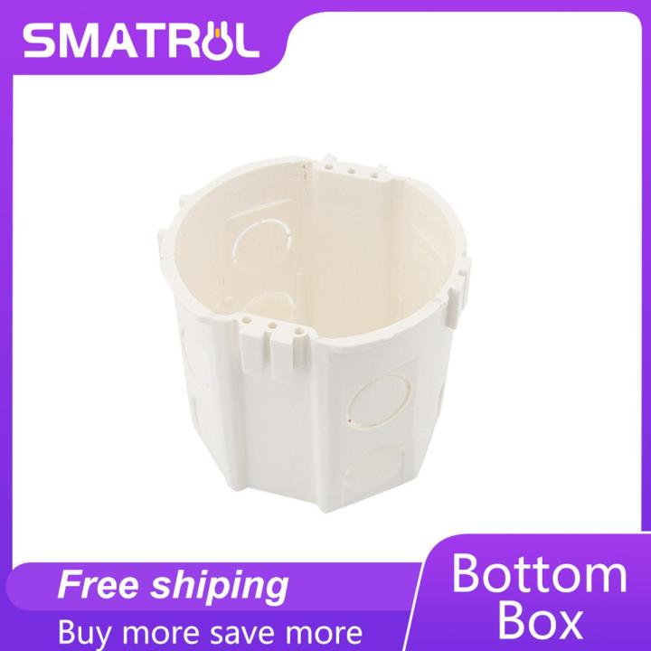 SMATRUL - 86 * 86mm Switch Socket Bottom Box - PVC Wall Mounting Box ...