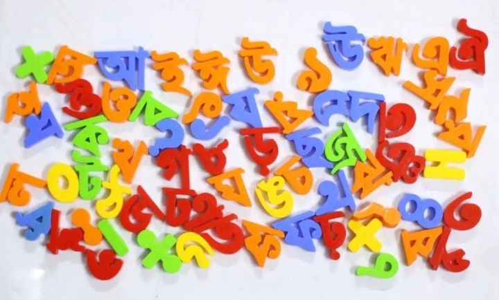 Educational Magnetic Bengali Alphabets Toy - Bangla Alphabet, Words ...