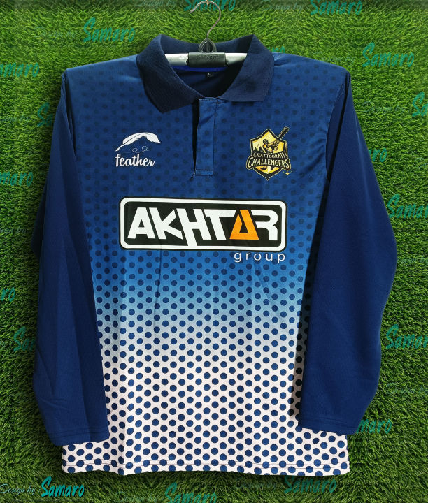 Chattogram Challengers Training Jersey 2024 - Full Sleeve Collar BPL ...