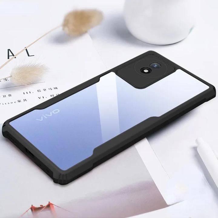 Vivo Y02 Edge-Reinforced Shockproof Cushion Back Clear Hybrid ...