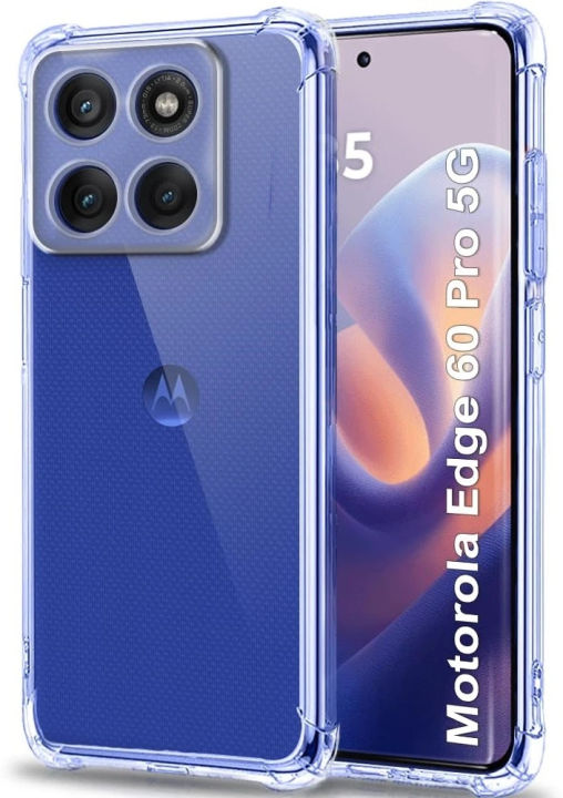 Motorola Edge 60 Pro 5G Transparent, Shock Proof, Silicon, Back cover ...