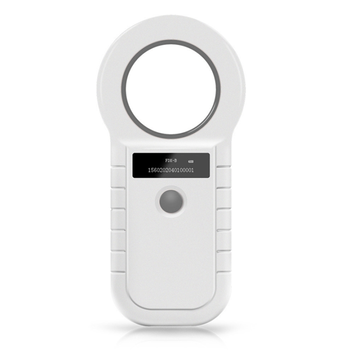 134.2KHz RFID Animal Chip Reader 15 Digits Pet ID Scanner EMID -B Tag ...