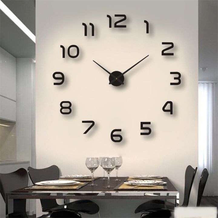 Art Decal Wall Sticker Creative Nordic Wall Clock Fashion Needle ...