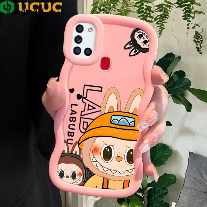 UCUC for Samsung A21S Back Cover Orange Clothes Labubu Creative Candy ...